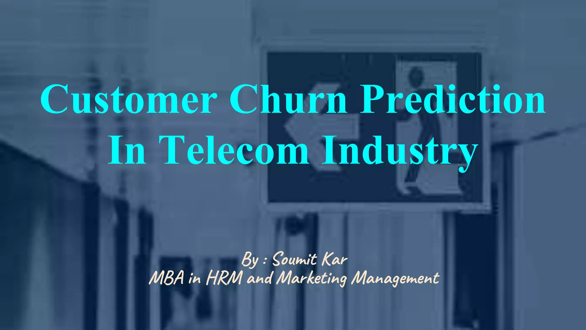 Customer Churn Analysis and Prediction | PPTX