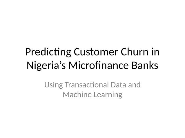 Customer Churn Prediction Presentation 1 Pptx