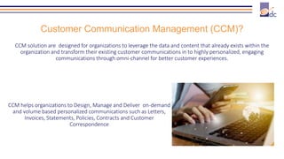 Customer Communication Management | PPTX