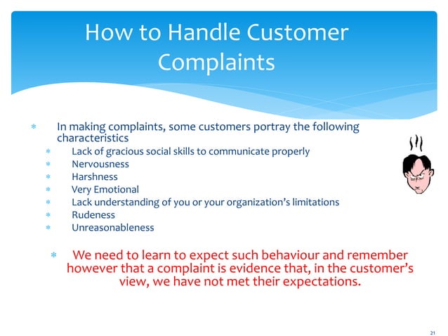 Handling Customer Complaints | PPTX
