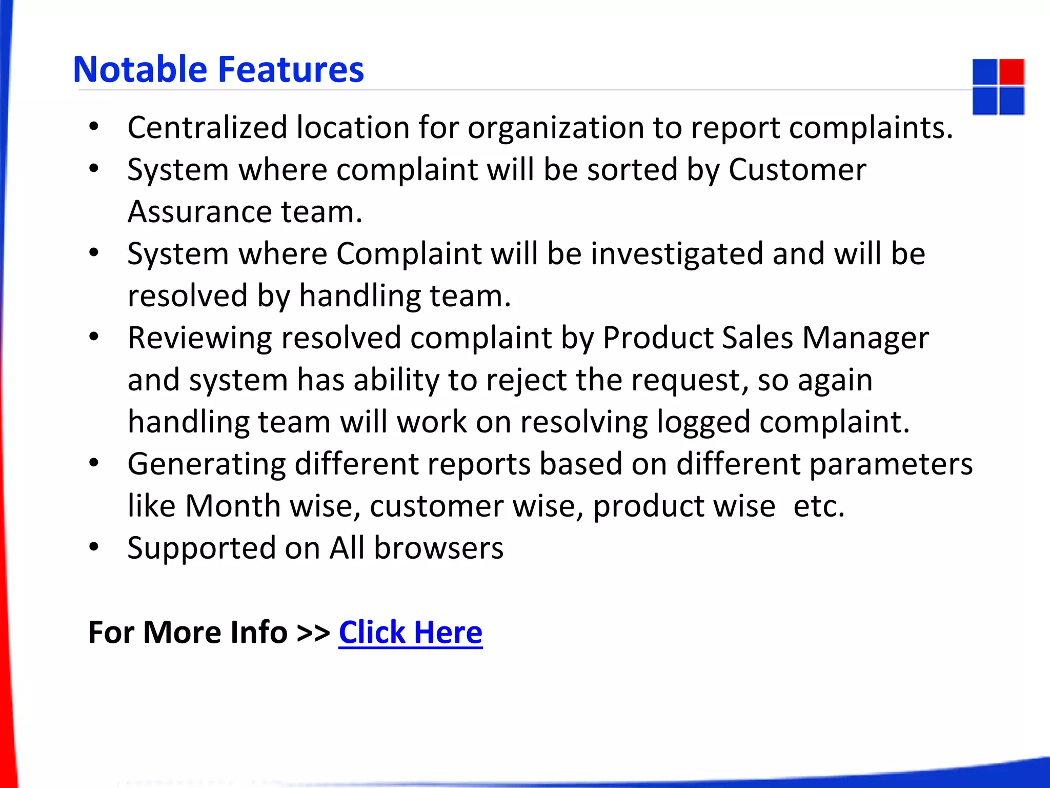 Customer complaint management ppt | PDF