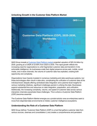 Customer Data Platform (CDP), 2025-2030, Worldwide | PDF