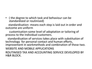 Customer defined standard | PPTX