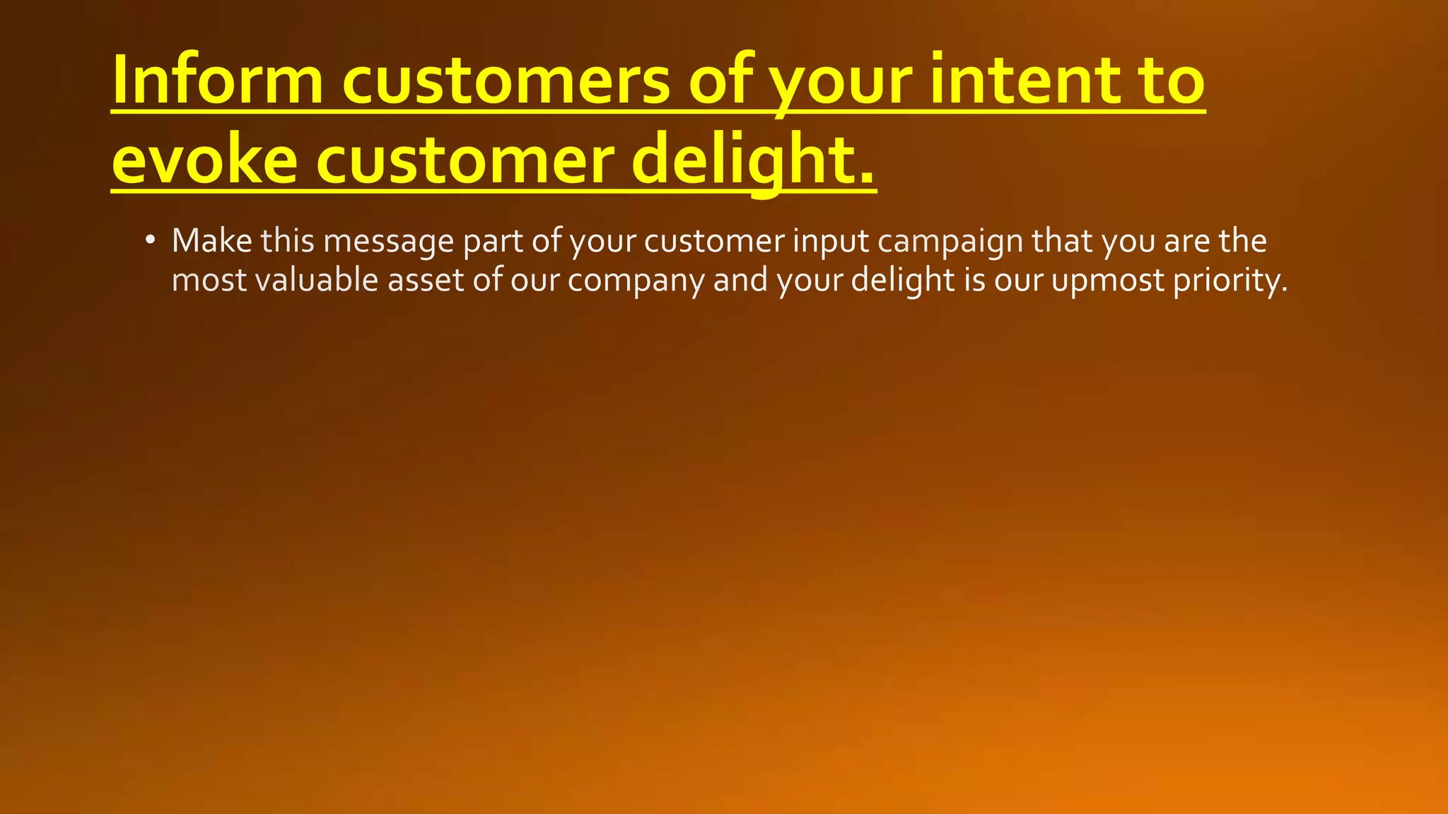 Customer delight | PPTX