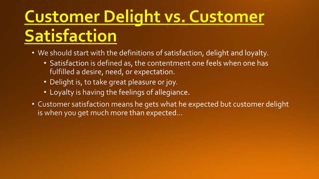 Customer delight | PPT