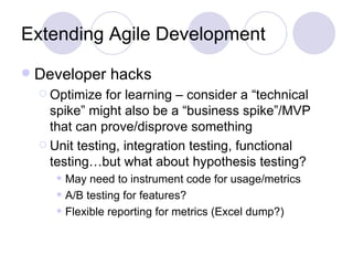 Customer development and Agile development | PPT | Startups | Business