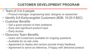 Customer development overview | PPTX