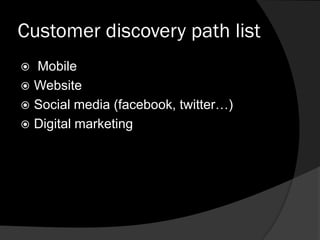 Customer discovery path | PPTX
