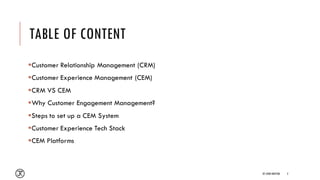 Customer Engagement Management | PDF