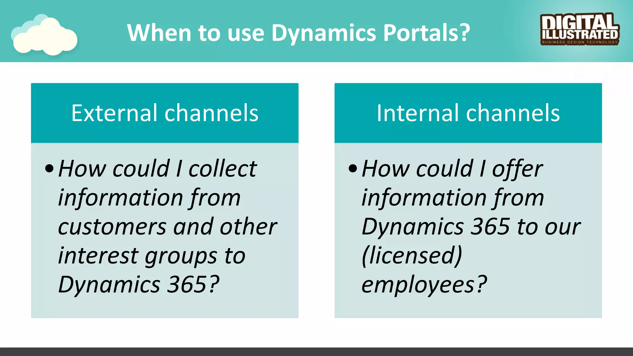 Customer engagement solution architecture and Dynamics 365 Portals | PPTX | Internet | Computing