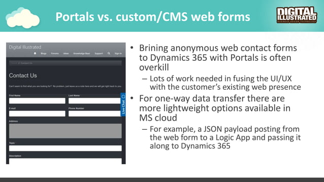 Customer engagement solution architecture and Dynamics 365 Portals | PPTX | Internet | Computing