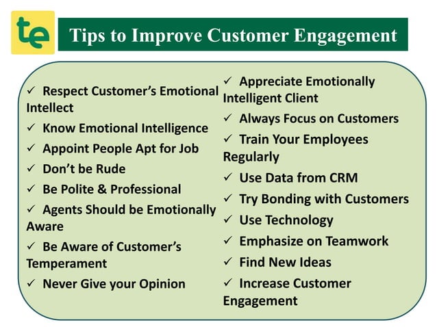 17 Ways to Improve Customer Engagement using Emotional Intelligence | PPT