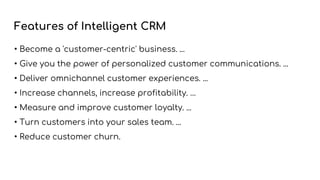 Customer engagement with iCRM | PPTX