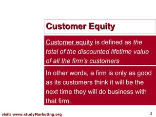Customer equity | PPT