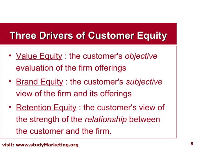 Customer equity | PPT