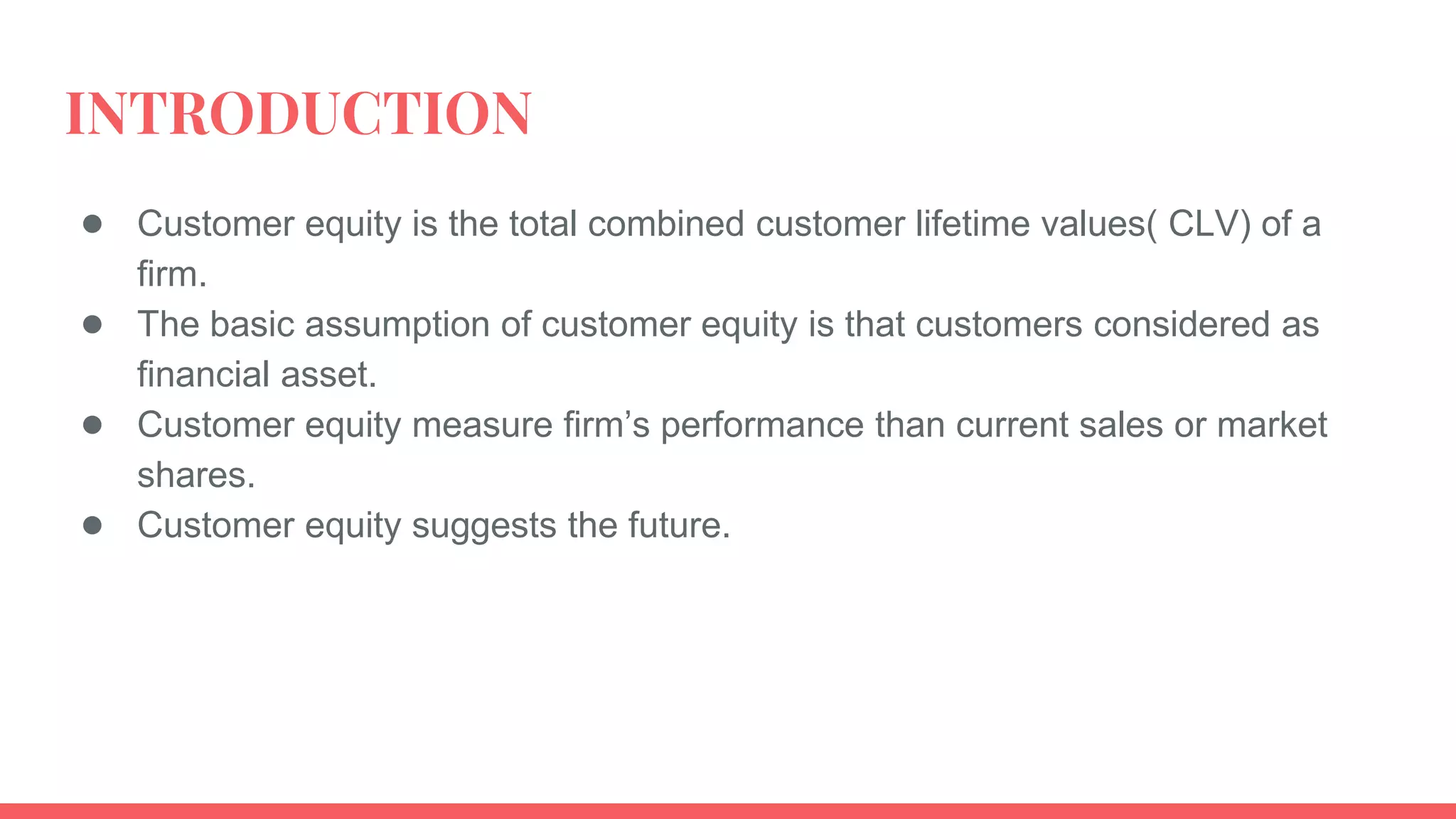 Customer equity ppt | PPT