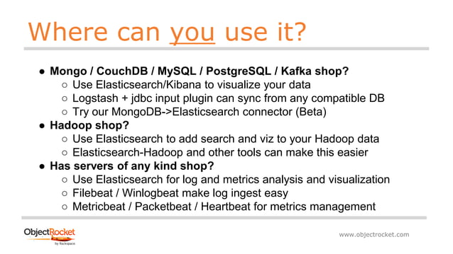 An Intro to Elasticsearch and Kibana | PPTX | Databases | Computer Software and Applications