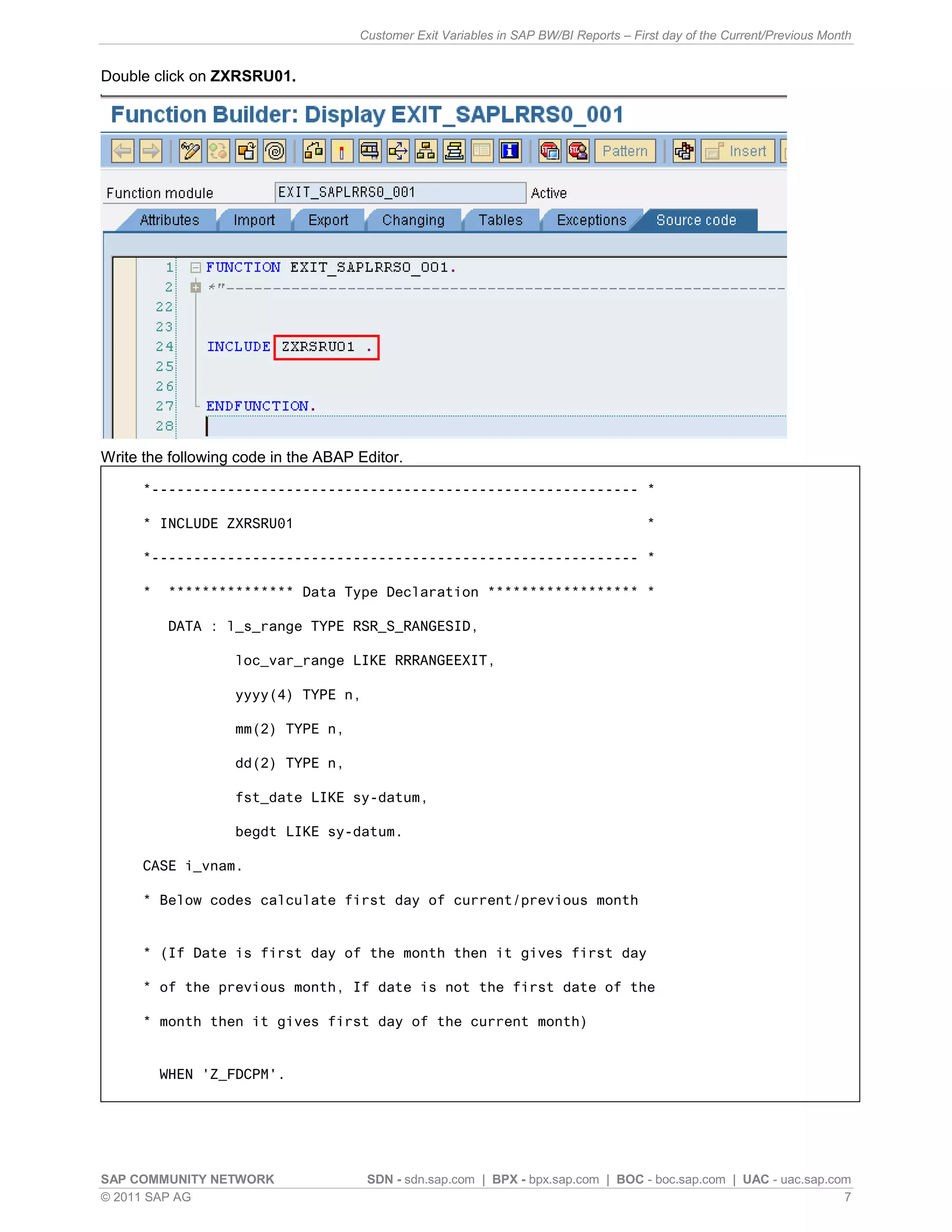 Customer exit variables in sap | PDF