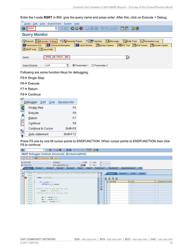 Customer exit variables in sap | PDF | Programming Languages | Computing