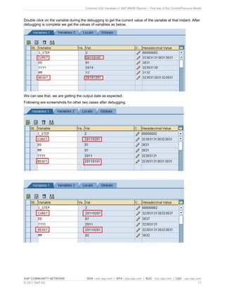 Customer exit variables in sap | PDF