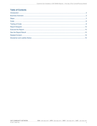 Customer exit variables in sap | PDF