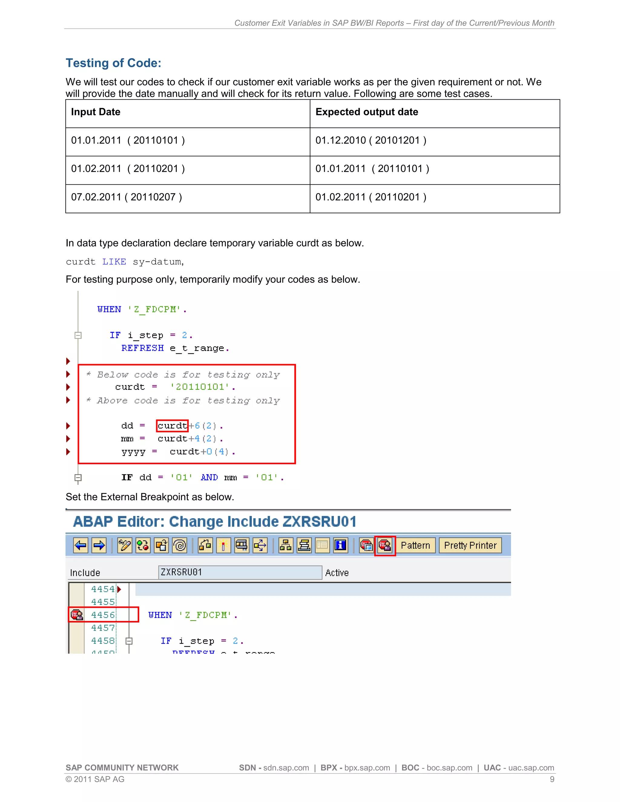 Customer exit variables in sap | PDF