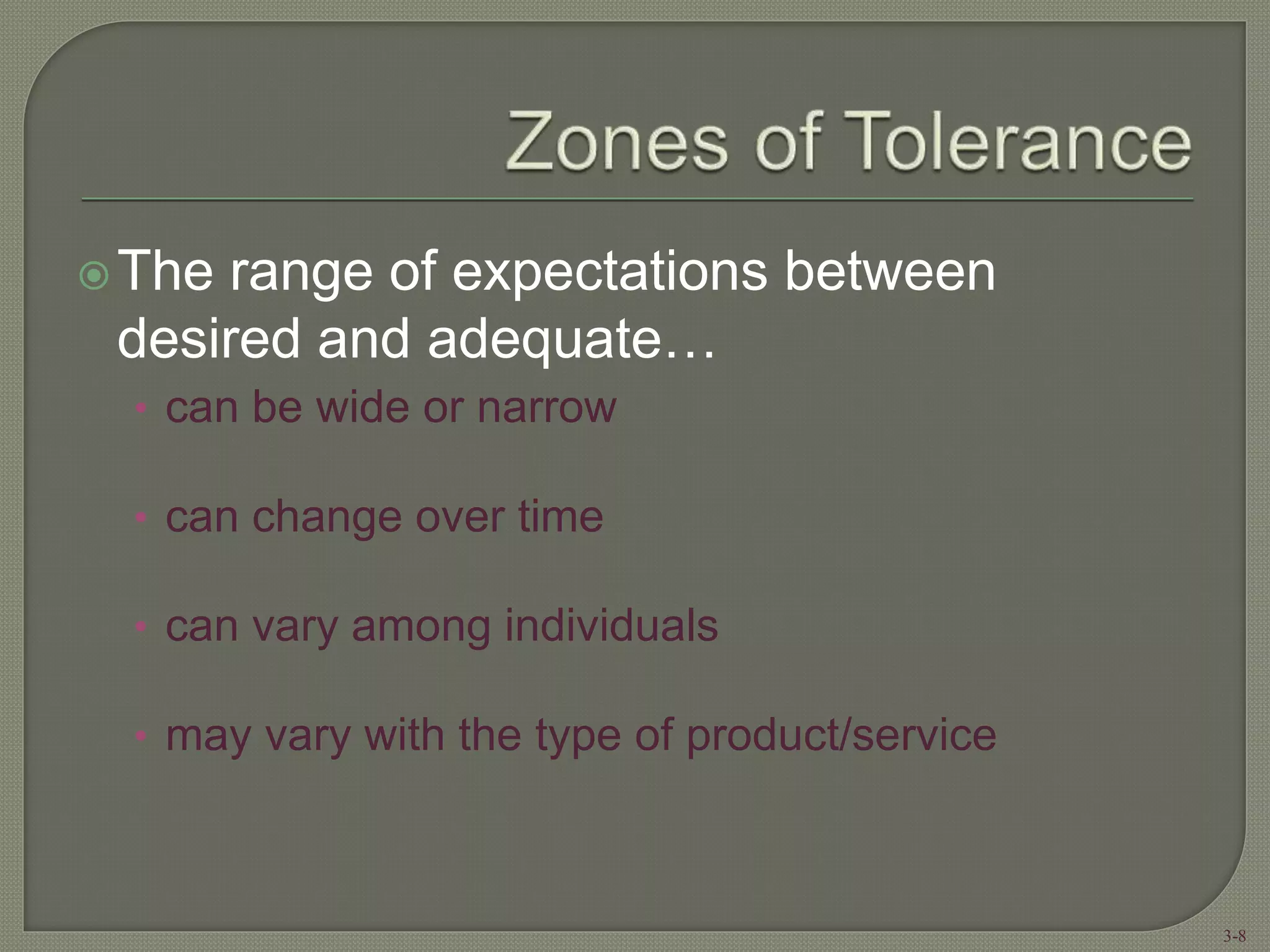 Customer expectation- Zone of Tolerance | PPTX | Business | Business ...
