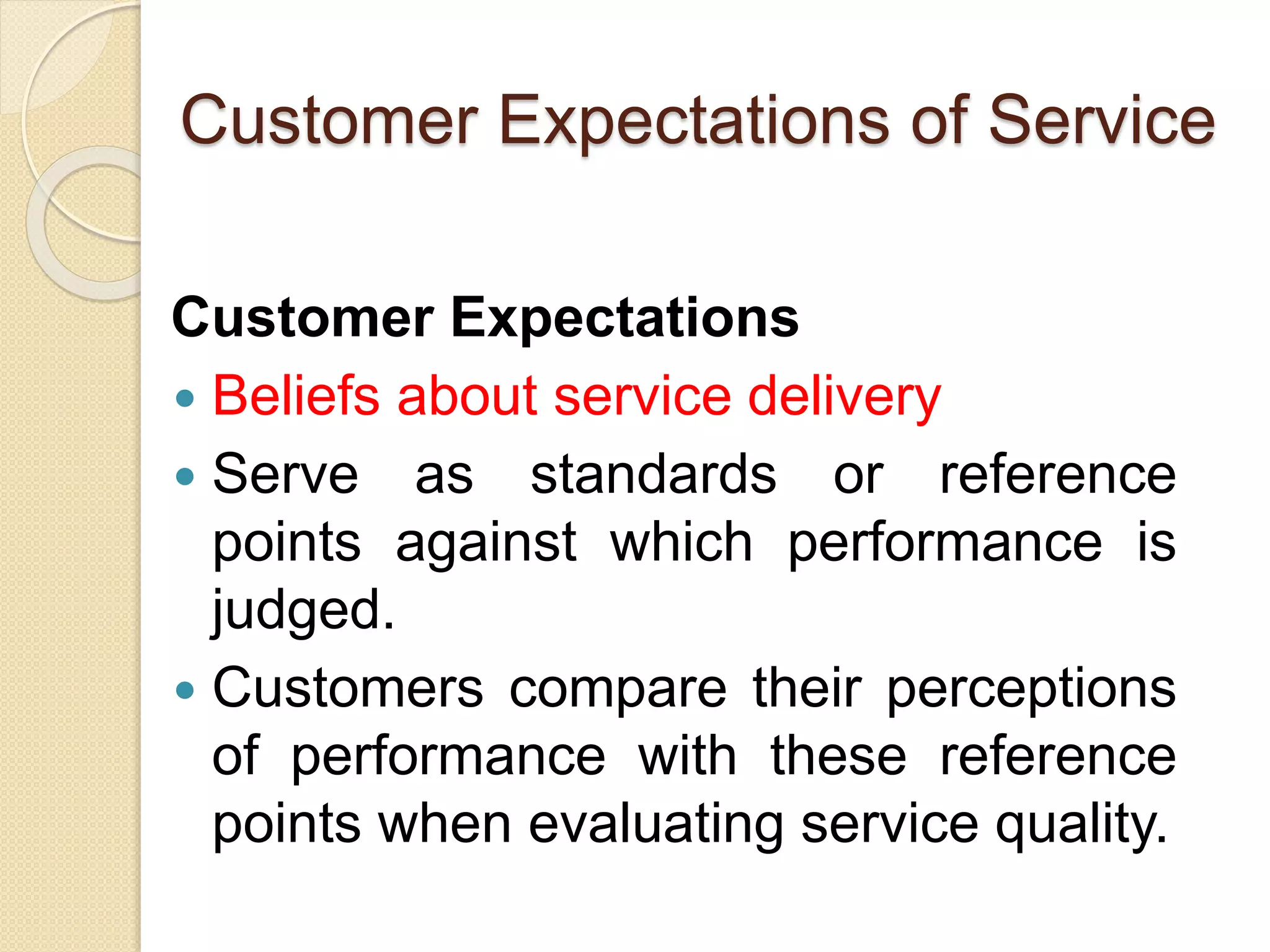 Customer expectation | PPTX