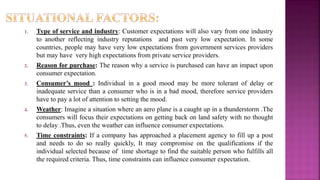 Customer expectations in services - mMARKETING OF SERVICES | PPT