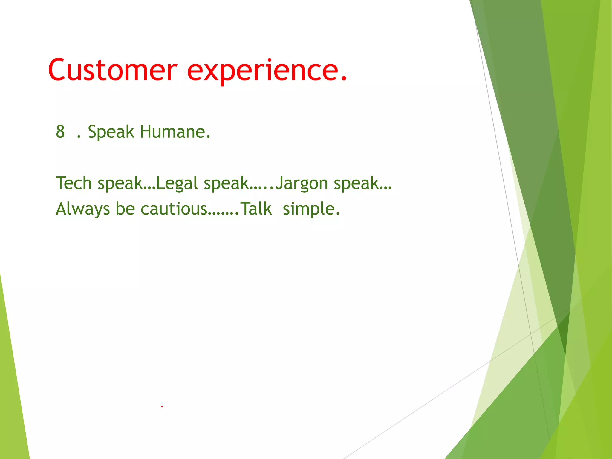 Customer experience | PPTX