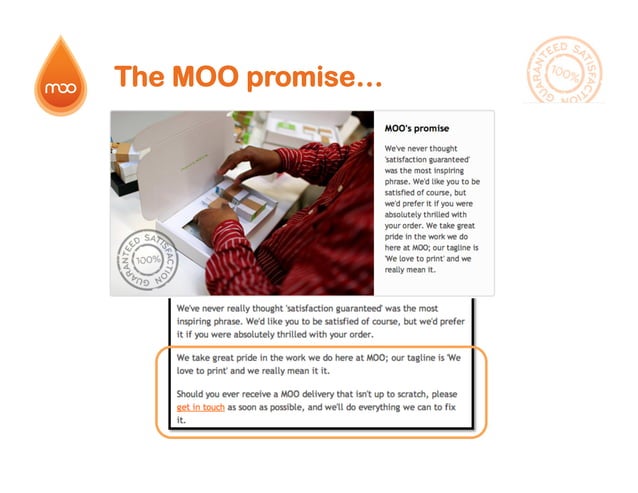 Customer experience - moo | PPT