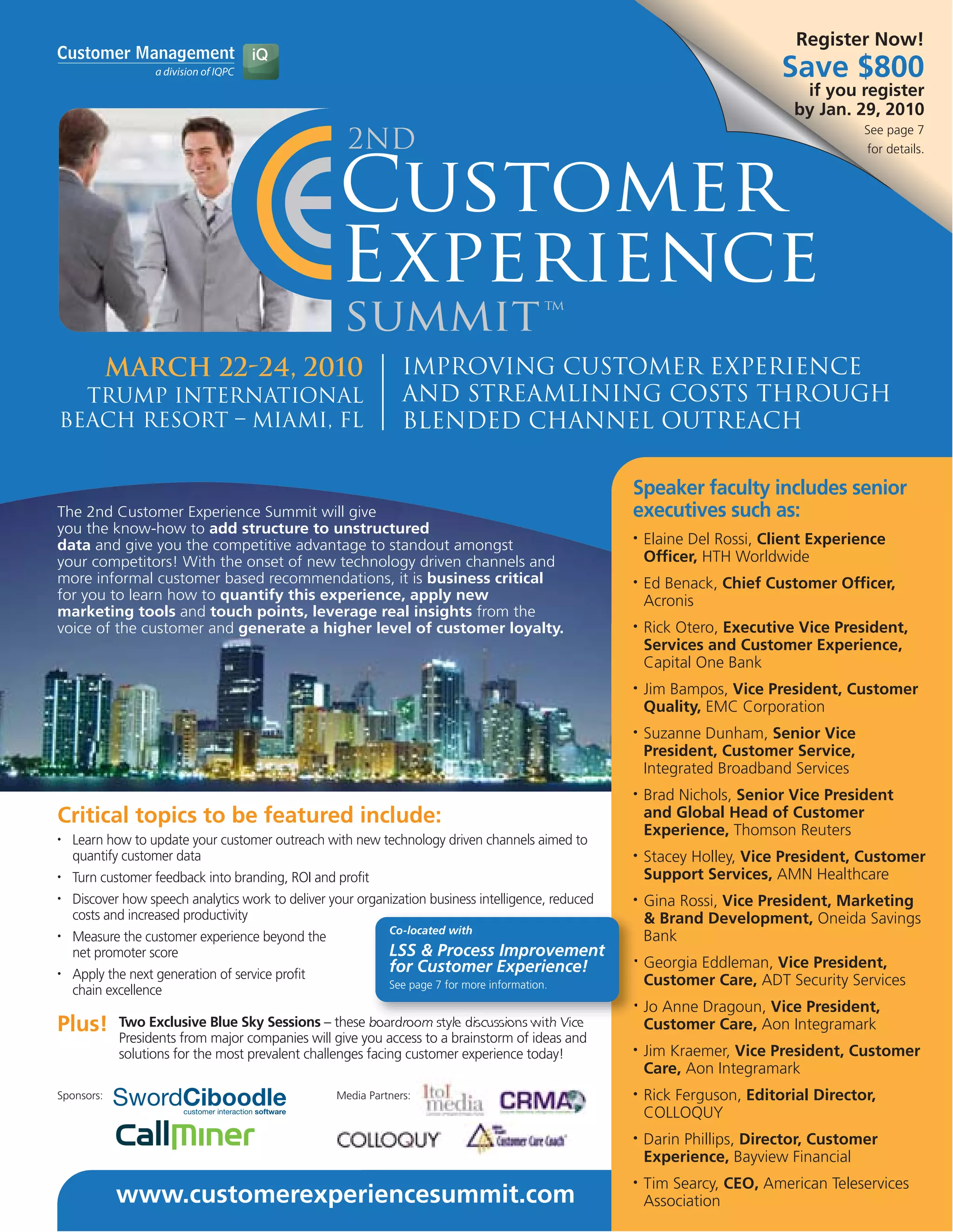 Customer Experience Summit 2010 | PDF | Business Expos & Conferences ...