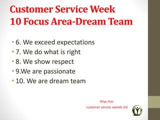 Customer experience dream team by Aliyu ilias | PPTX