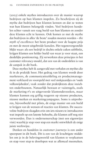 Customer experience in de praktijk (Business Contact 2014) | PDF | Sales | Business