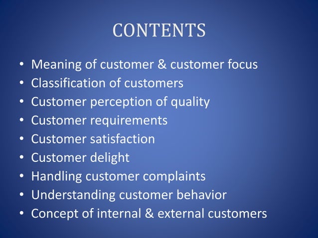 Customer focus | PPTX