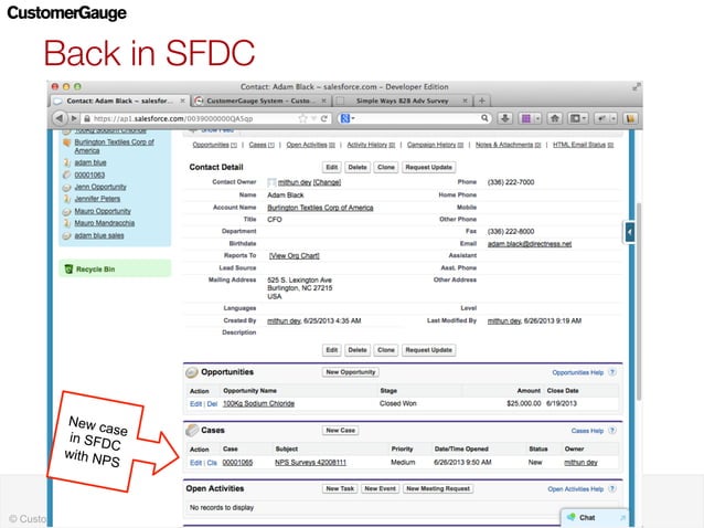 SalesForce.com Net Promoter Integration with CustomerGauge "Round ...