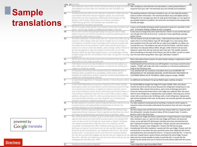 CustomerGauge Automatic Translation System | PPT