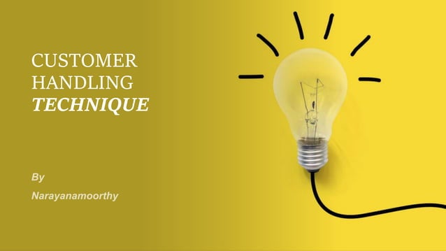 Customer handling Techniques | PPTX
