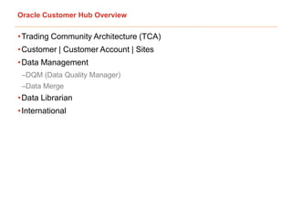 Customer hub session 1.2 notes | PPTX