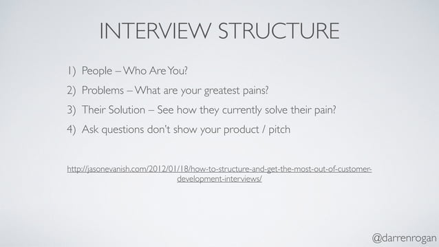 Customer Discovery Interviews | PDF