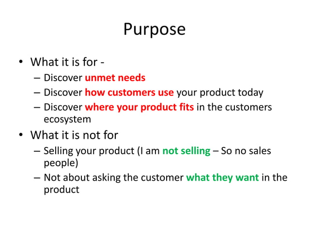 Customer Interviews and Discovery | PPTX