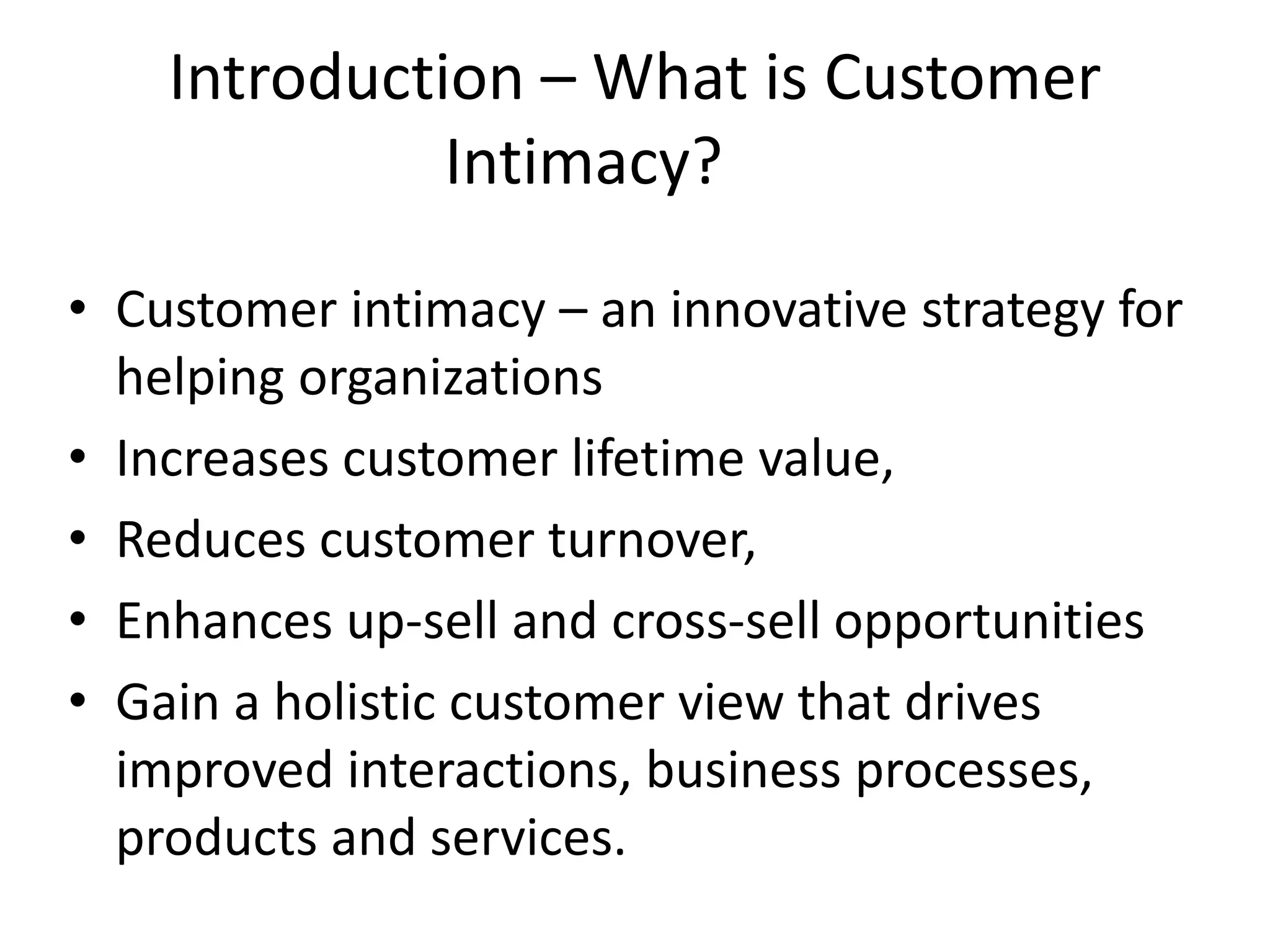 Customer Intimacy Using IBM SPSS | PPT