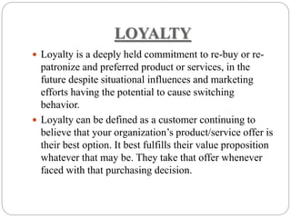 Customer loyalty | PPTX