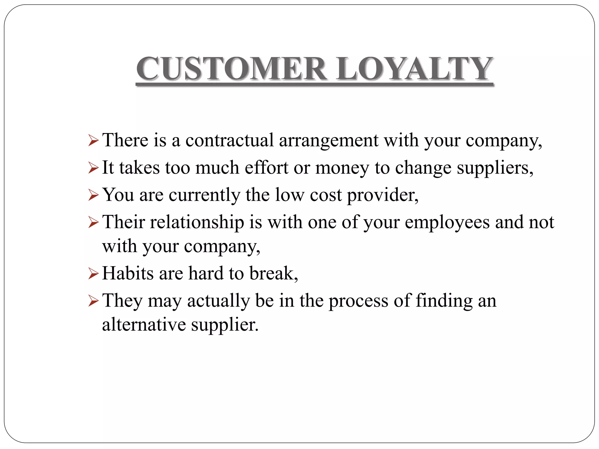 Customer Loyalty Presentation | PPT