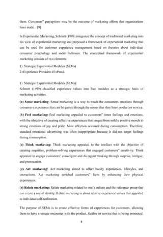 Customer loyalty through experiential marketing- A comprehensive study ...
