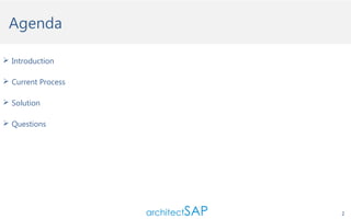 Customer Maintenance Using SAP- Current Process,Flaws And QuickFix | PPT