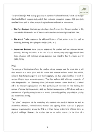 Customer Marketing Assignment: Aldi Supermarkets | PDF