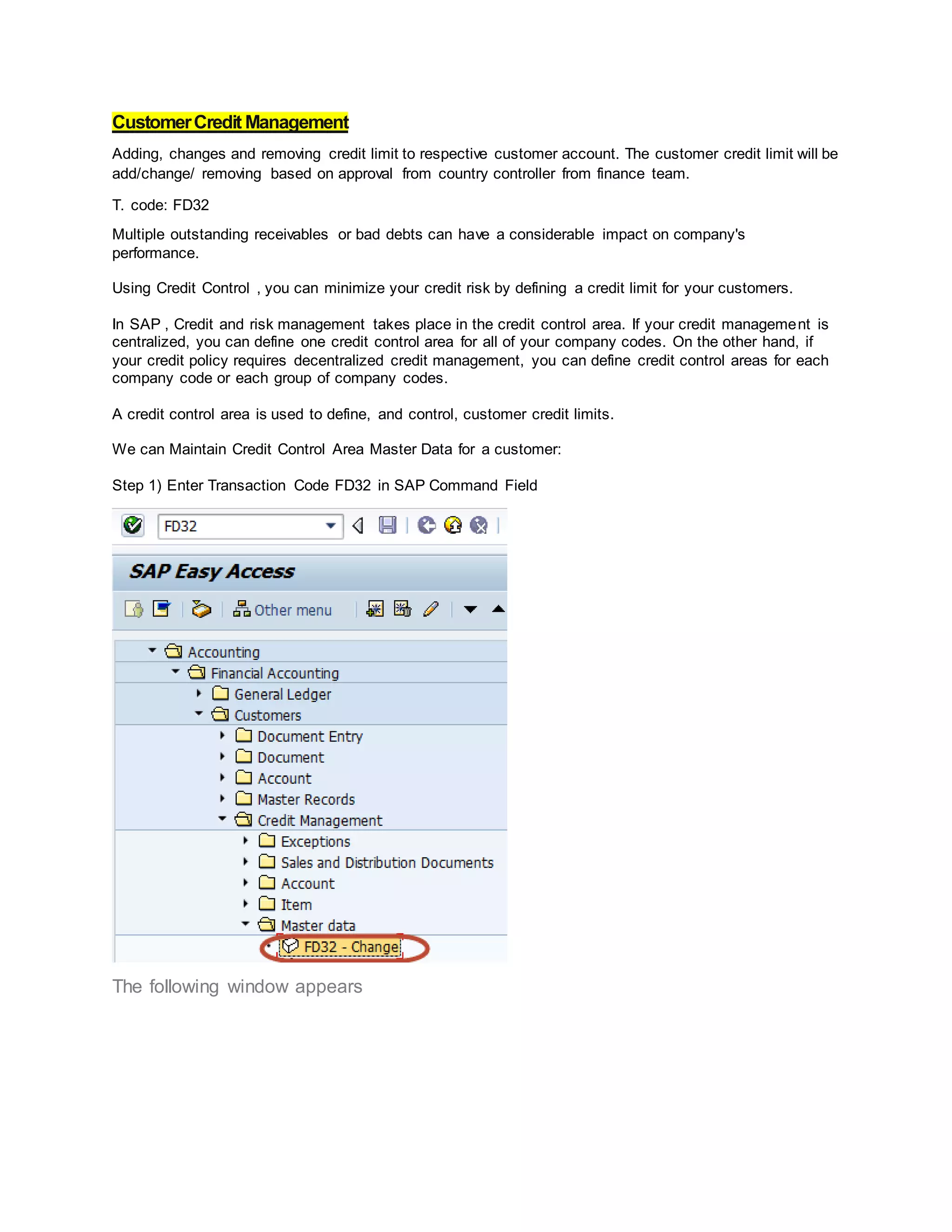 Customer master Data | DOCX