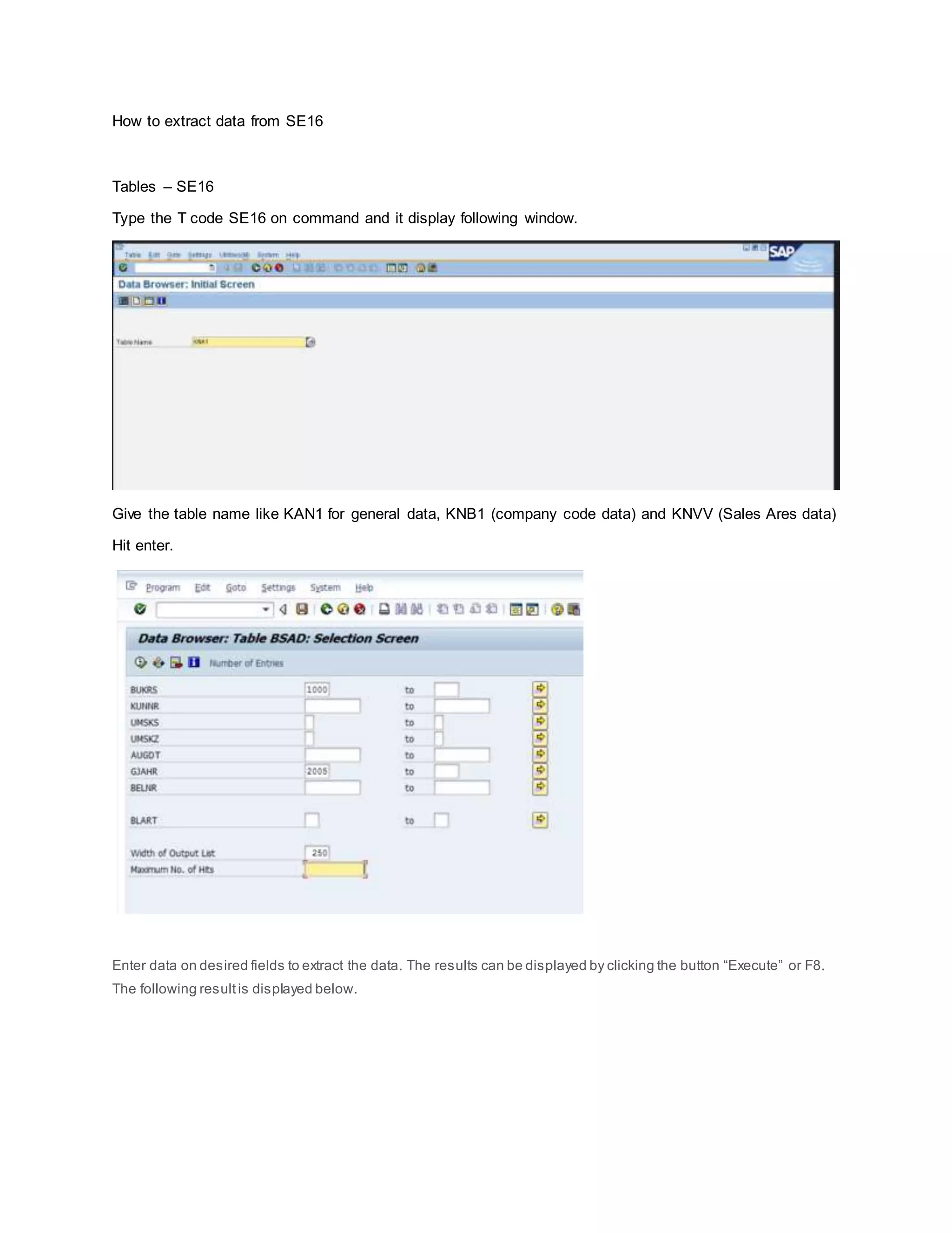 Customer master Data | DOCX