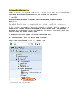 Customer master Data | DOCX